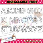 Playdough Letter Font - RamonaM