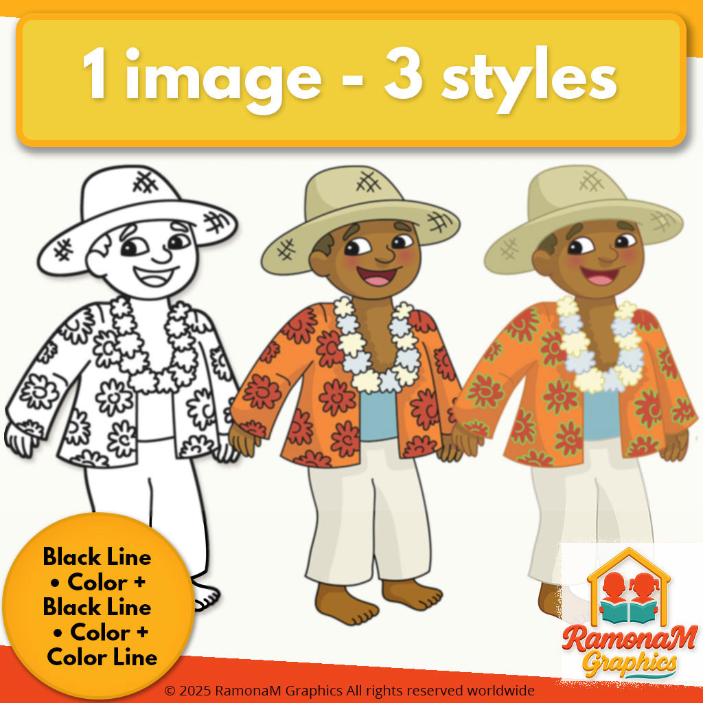Africa Clip Art – Children of the World PNG Set