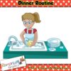 Dinner Routine Sequencing Clip art - RamonaM