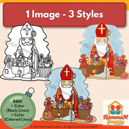 Santa Around the World Clip Art | Multicultural Christmas